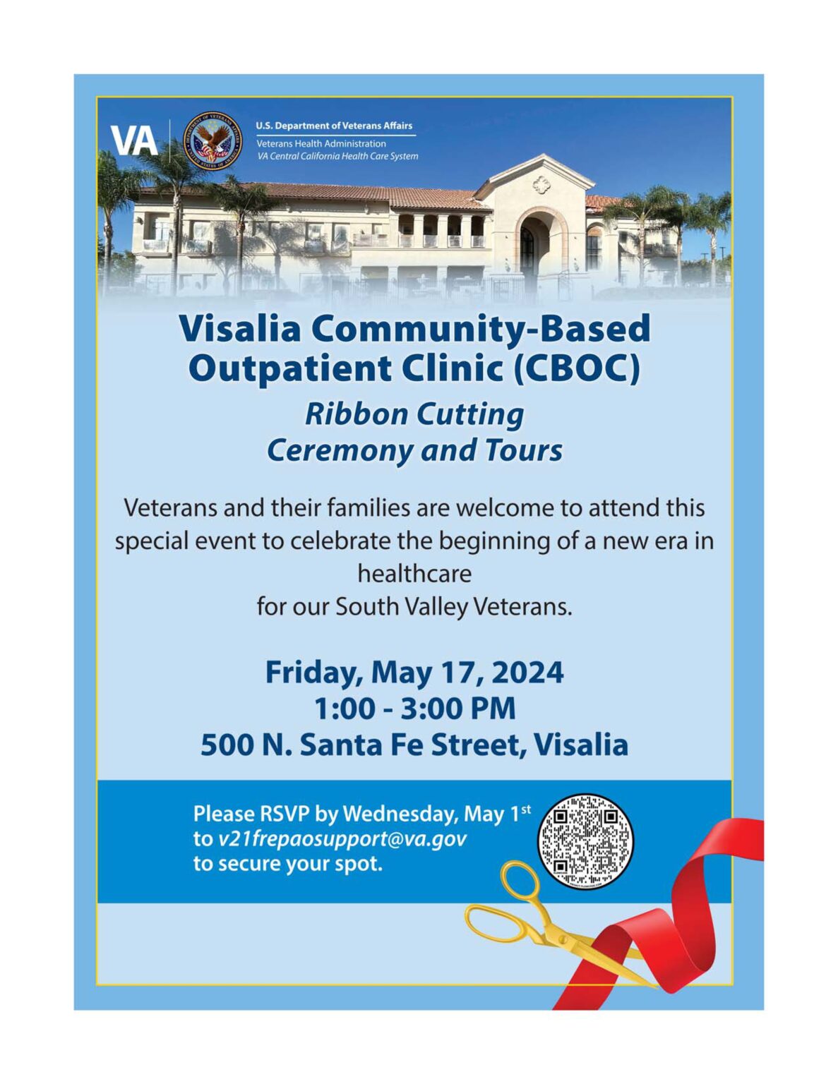🎉 Grand Opening of Visalia Community-Based Outpatient Clinic (CBOC ...