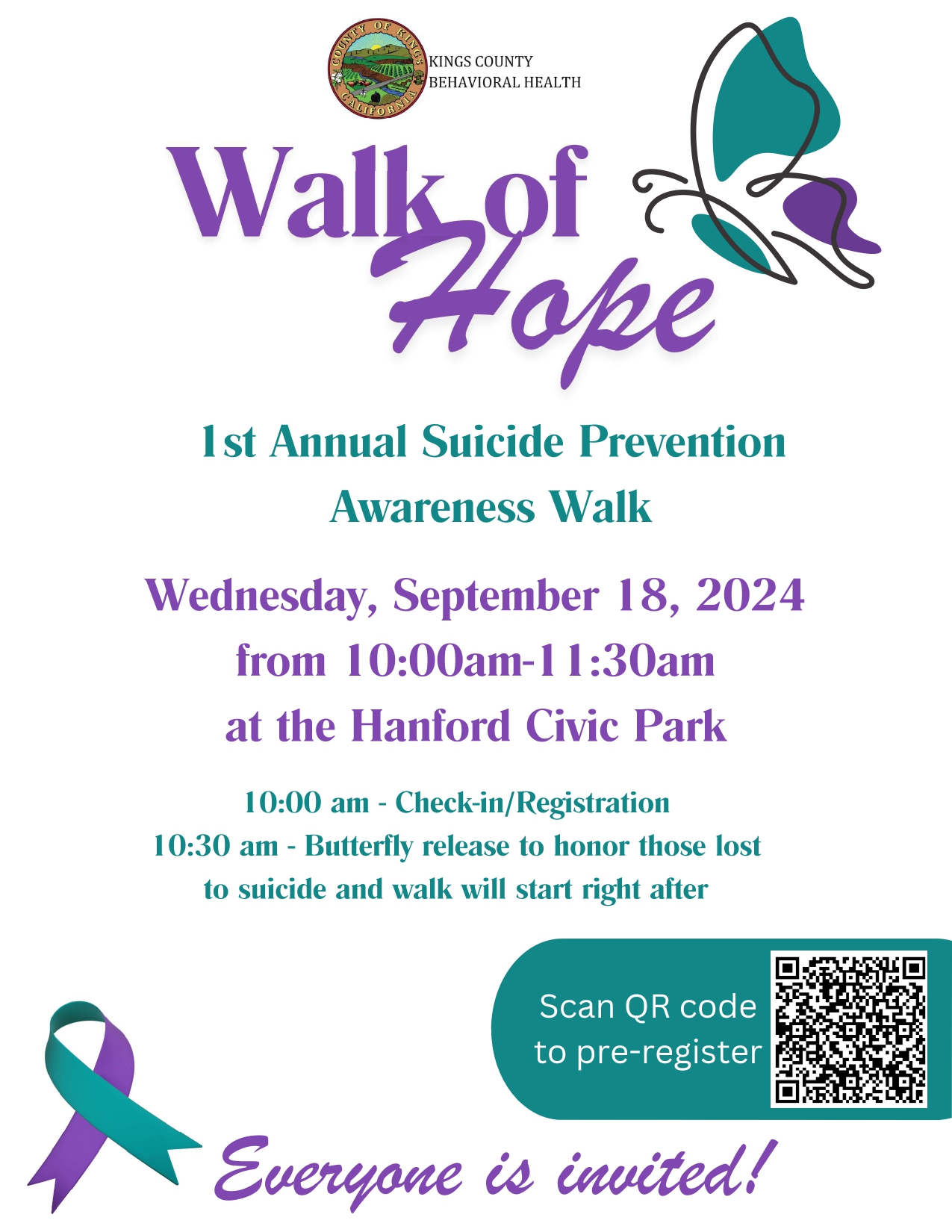Walk of Hope - 1st Annual Suicide Prevention Awareness Walk - AMVETS ...