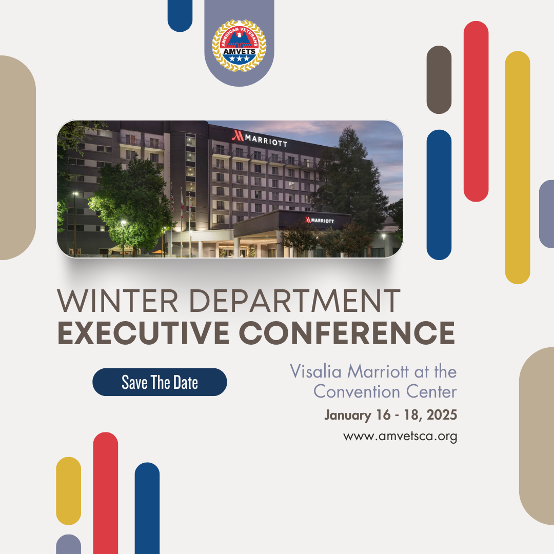 2025 Winter Department Executive Conference – Save the Date! - AMVETS ...
